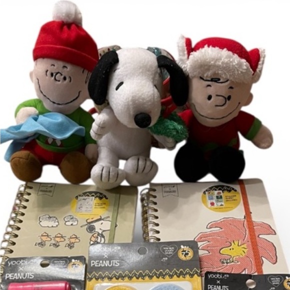 Peanuts | Toys | Peanuts Snoopy Stationery Plushy Set Items | Poshmark
